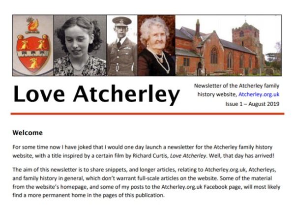 Atcherley.org.uk – The Atcherley family history website